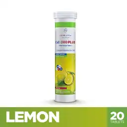 Cac 1000 Plus Lemon Flavour Effervescent Tablets 20s | Fitwell Pharmacy